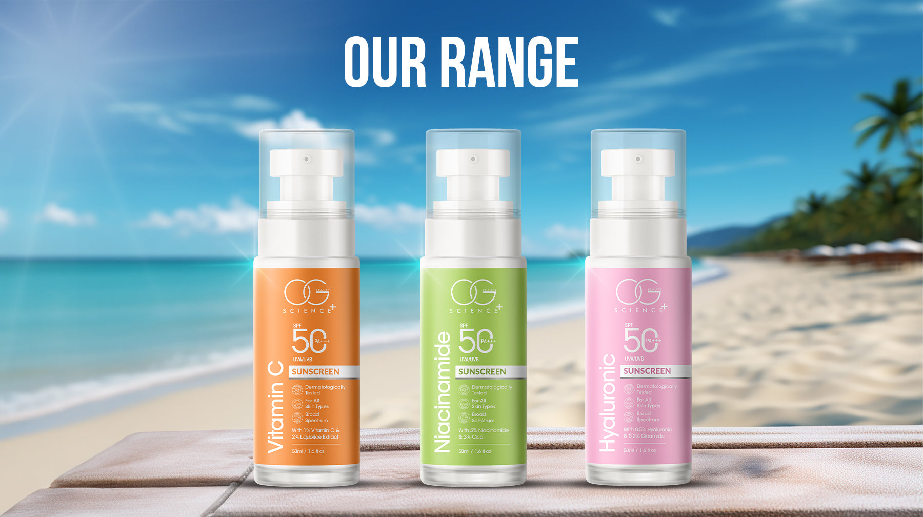 Pamper your skin with our advanced sunscreens