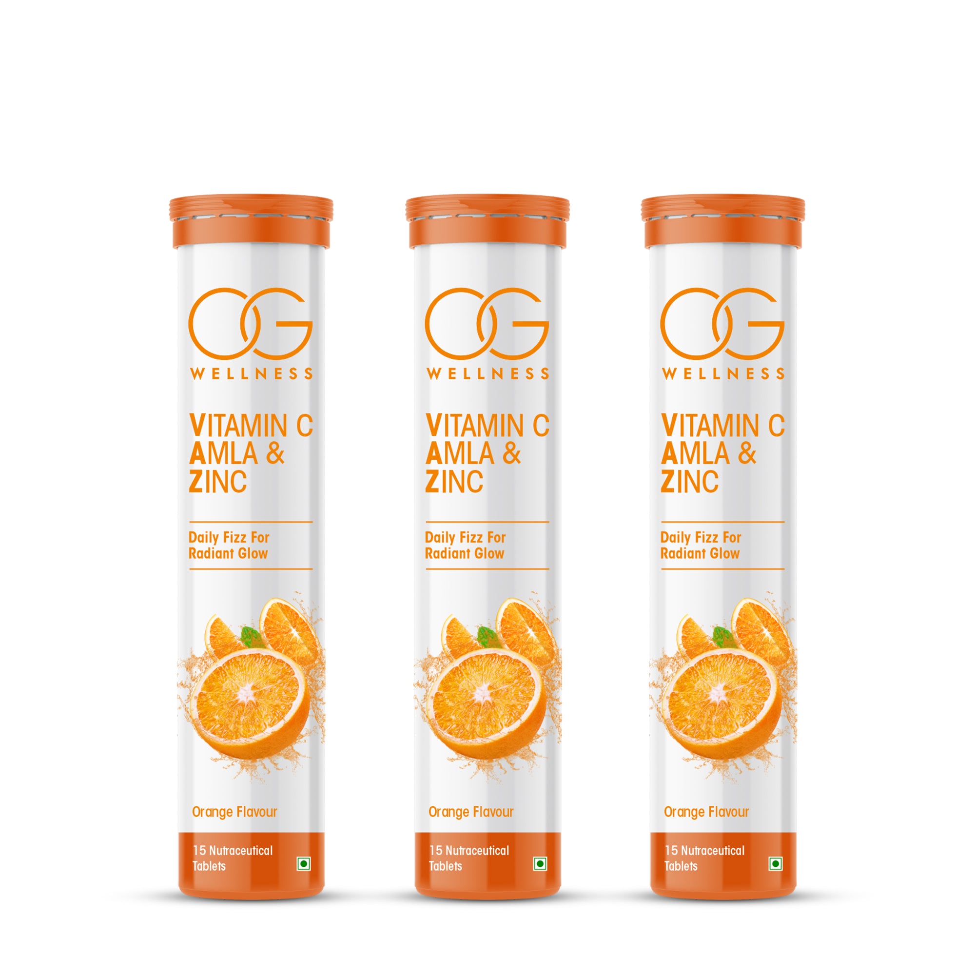 OG Wellness Vitamin C, Amla & Zinc Effervescent Tablets